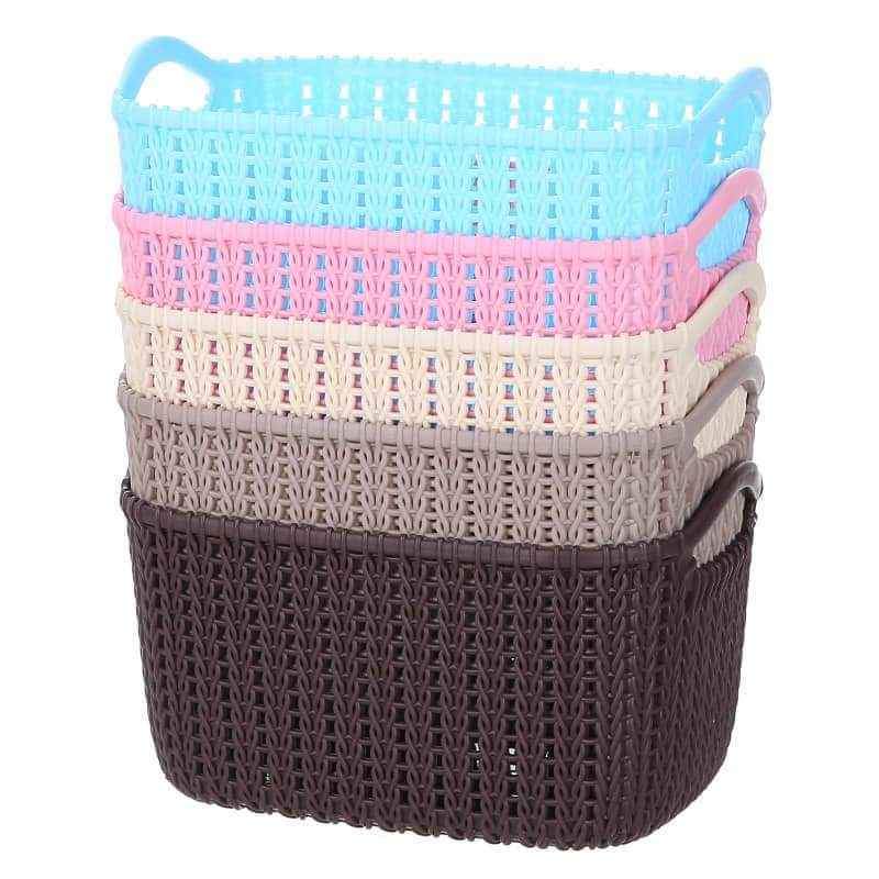 JOL-FASHION Rattan style Plastic Basket For Vegetables Fruits Jewelry ...