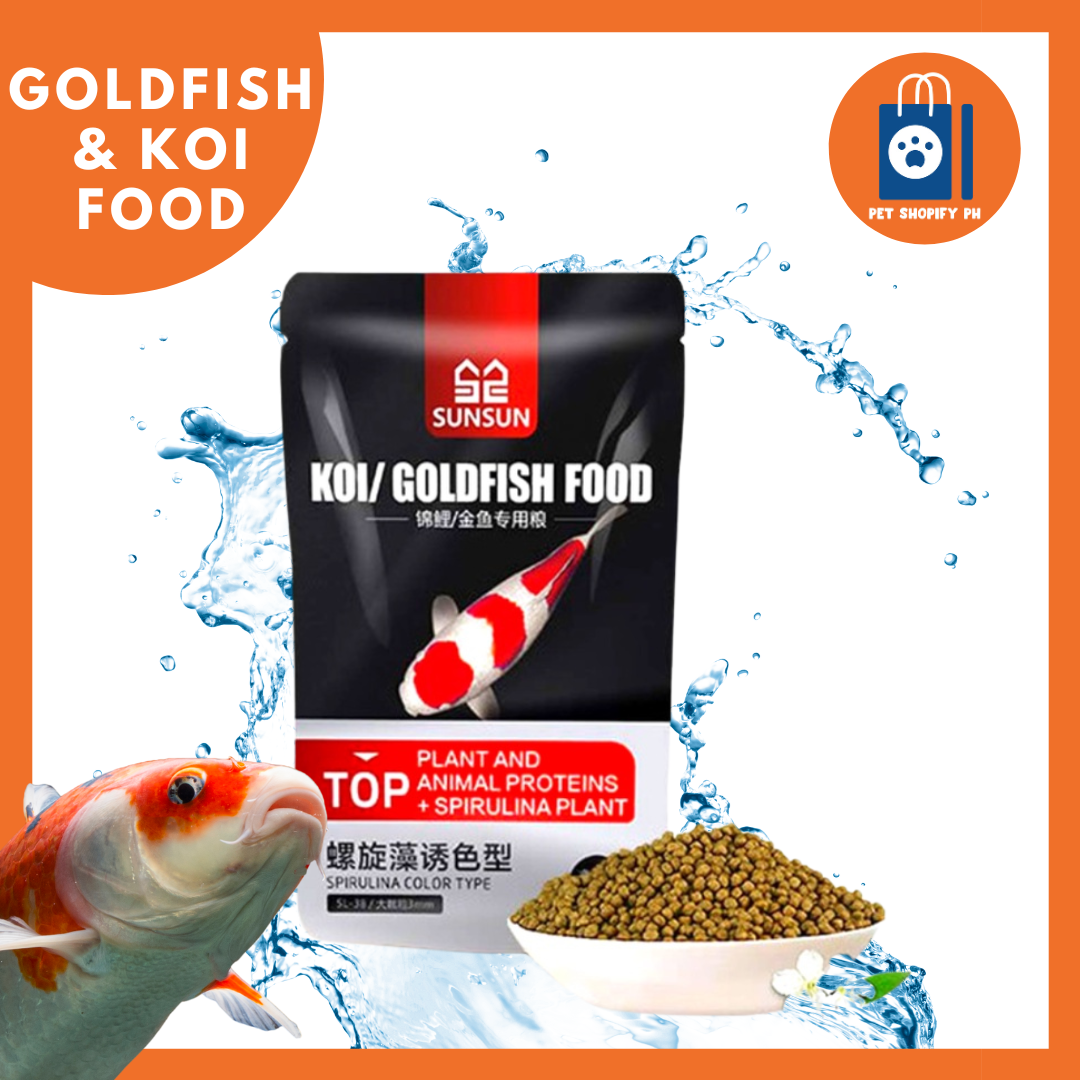 SUNSUN KOI / GOLDFISH FOOD FISH FOOD (Available in TWO PELLET SIZES ...