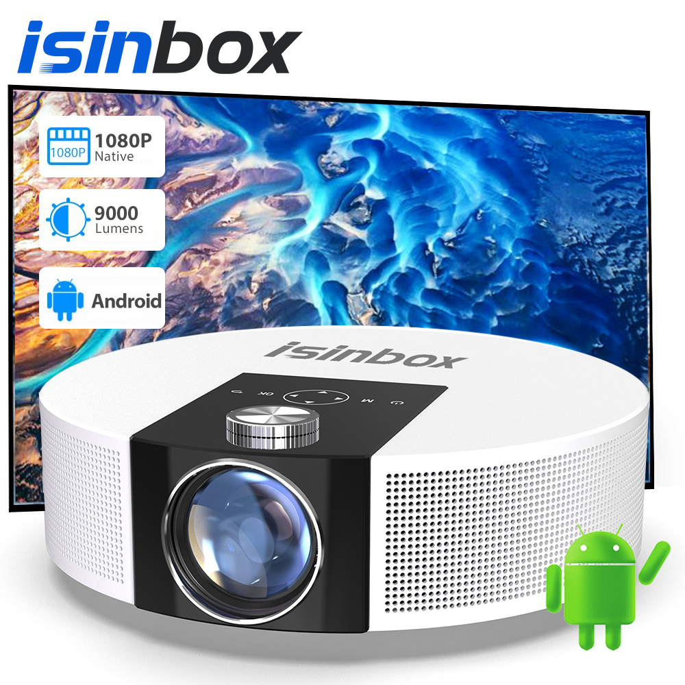 iSinbox iS500 mini portable led Projector Full HD 1080P android 7.1 ...