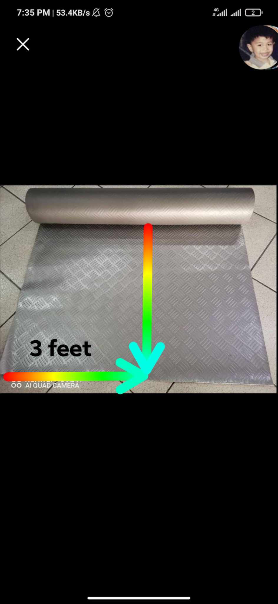 CHECKERED VINYL RUBBER ANTI SLIP MATTING | Lazada PH