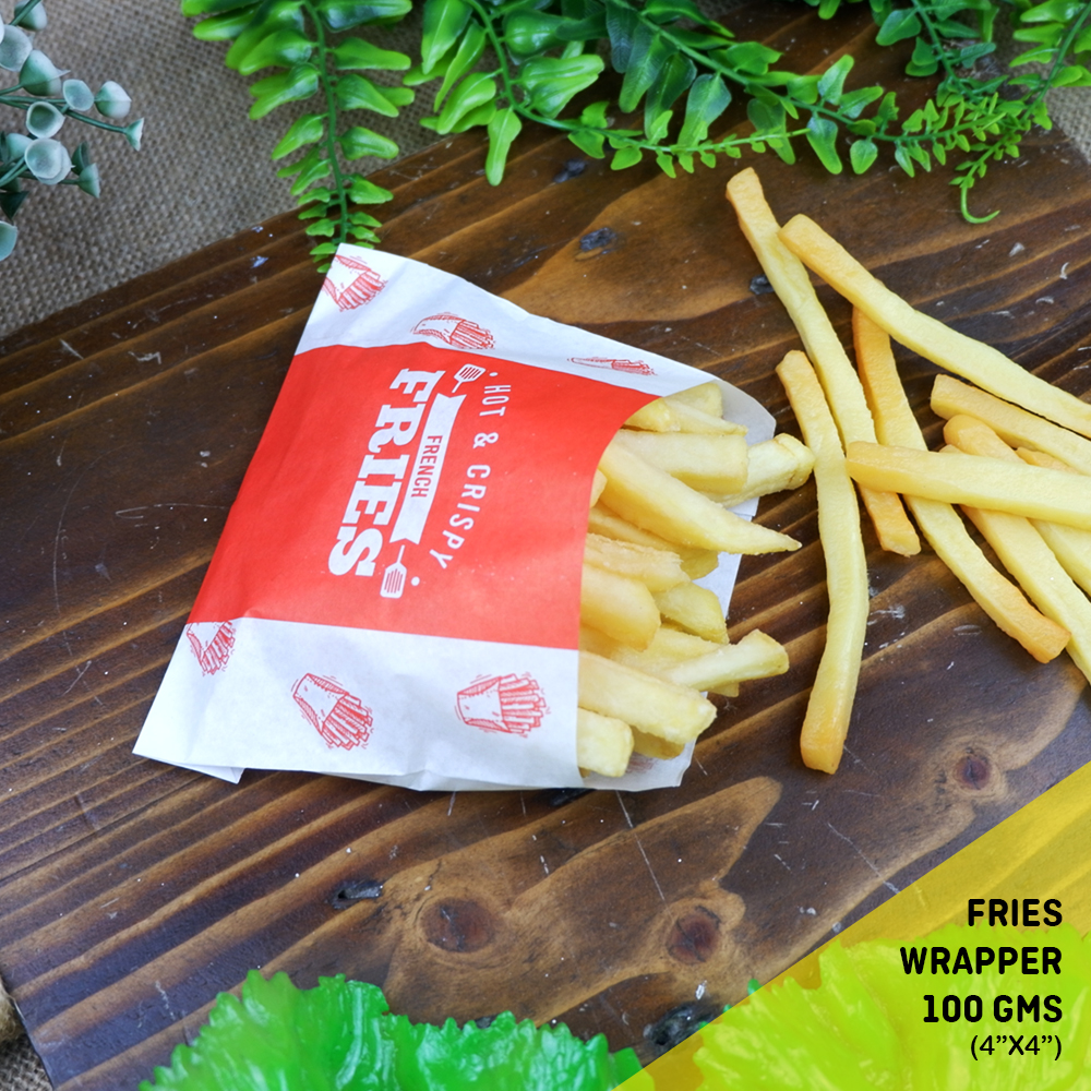 French Fries Wrapper Pouch Greaseproof with Design 100pcs | Lazada PH