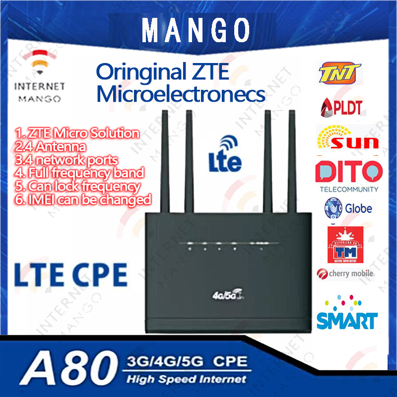New product 4G/5G router A80, WIFI modem, 4 antennas, 4 network ports, full frequency band, can ...
