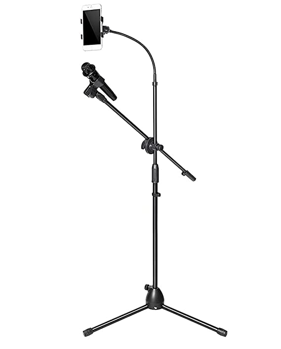 Heavy Duty Adjustable Dual Mike Stand Condenser Microphone Stand for ...
