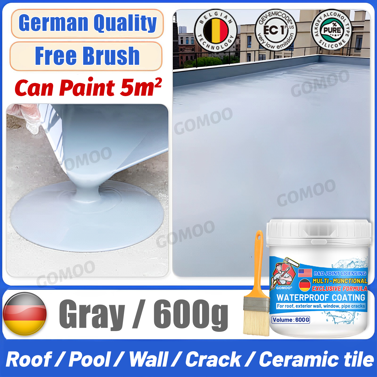 Free brush 1000G Sealant Super Waterproof Glue for roofs swimming pools ...