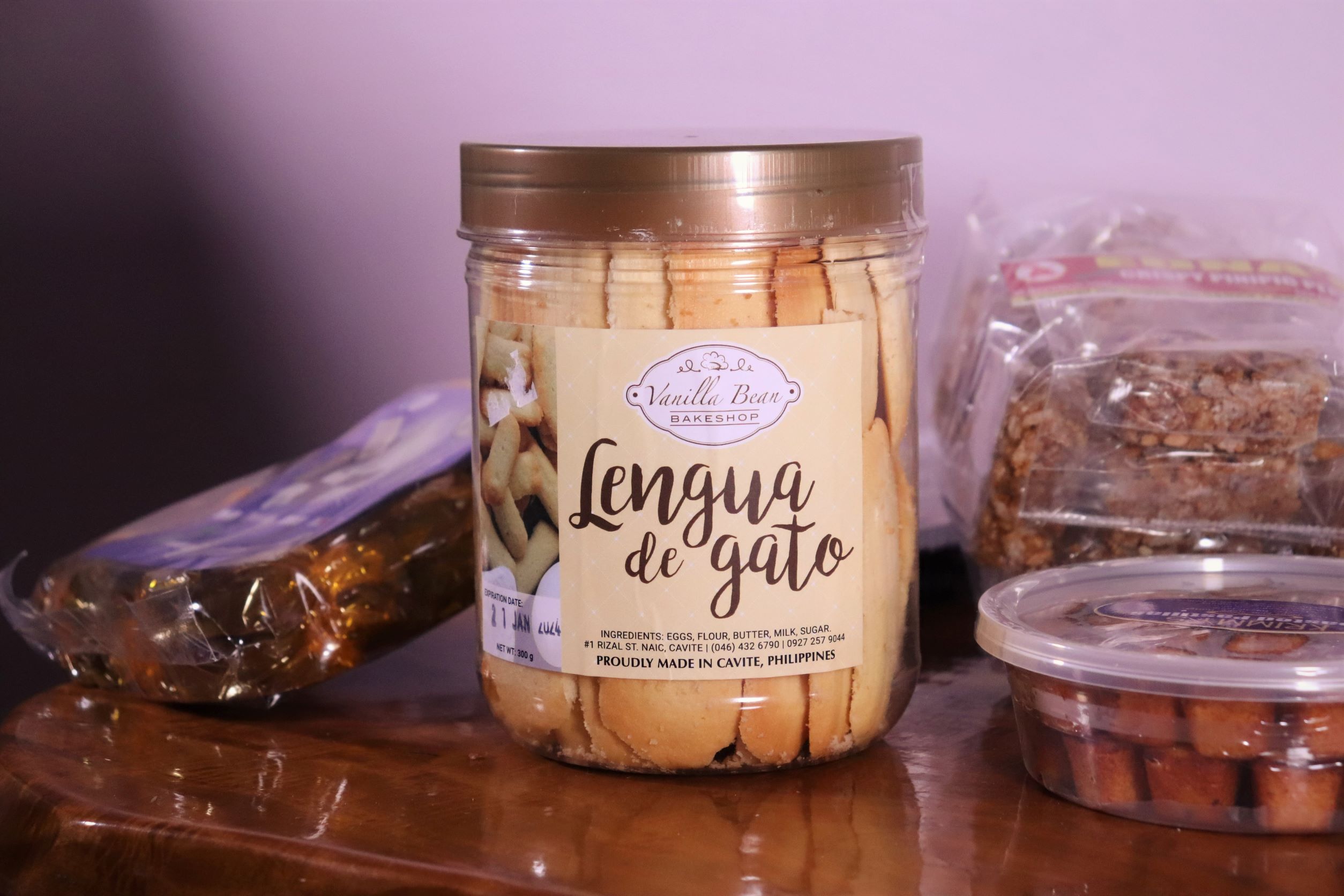 Lengua de Gato - Vanilla Bean Bakeshop (1 jar - 420 grams) | Lazada PH