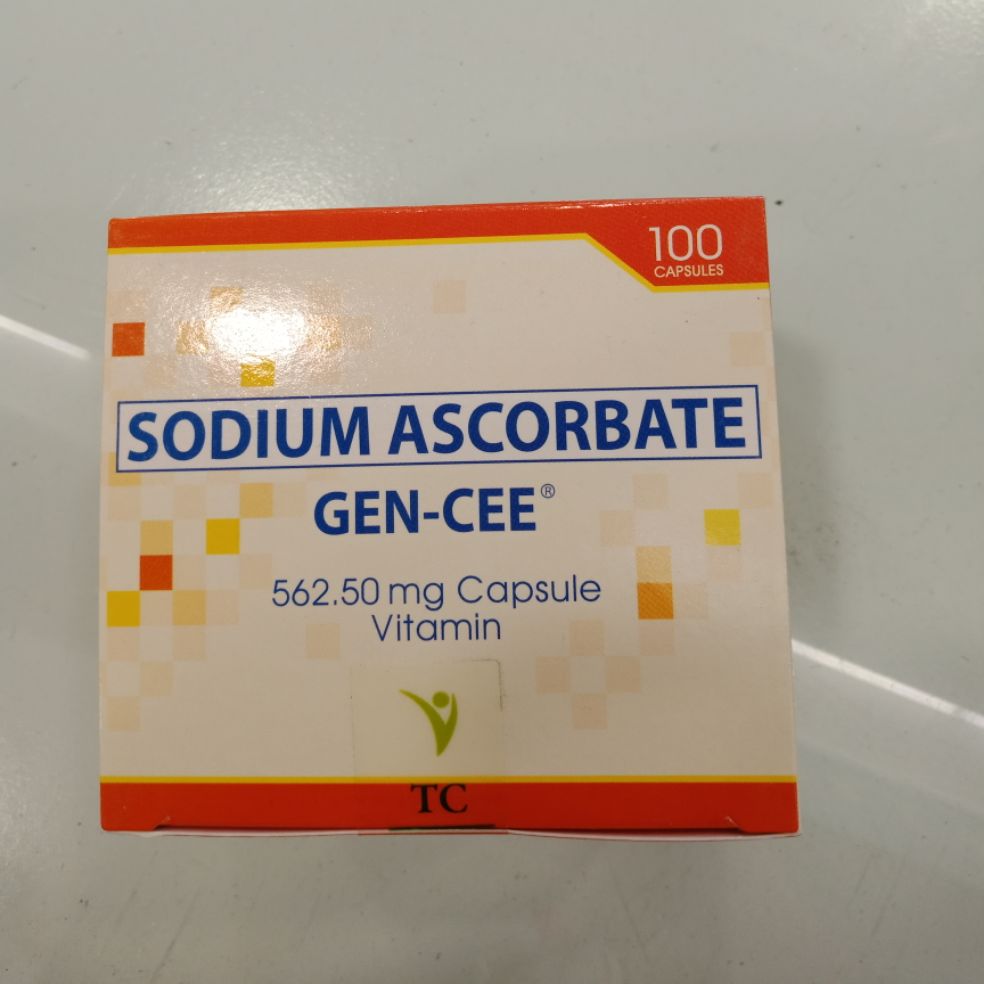SODIUM ASCORBATE (GEN CEE) NON ACIDIC VIT.C 500MG *100pcs per box ...