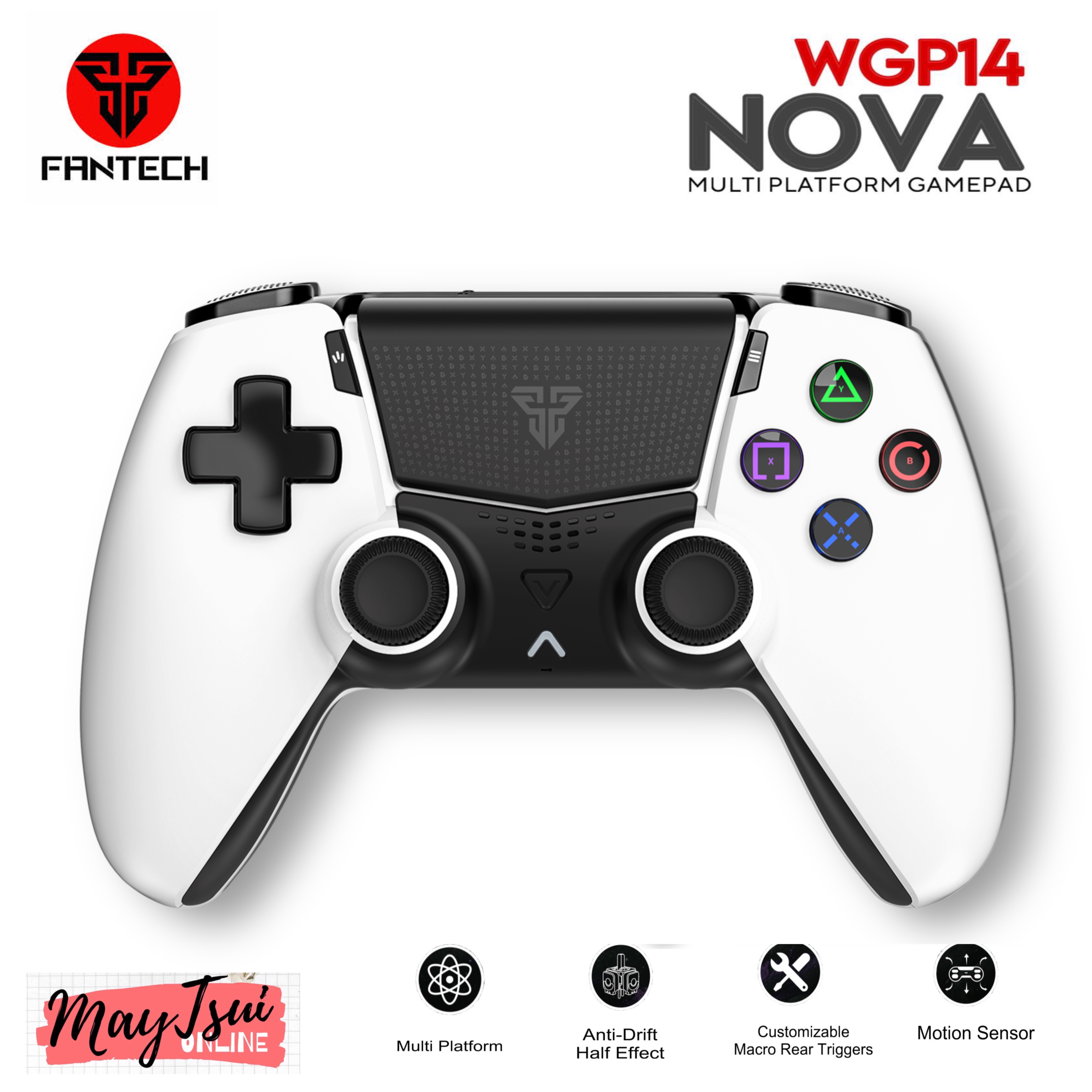 FANTECH WGP14 NOVA Multi Platform Hall Effect Gamepad, Bluetooth ...