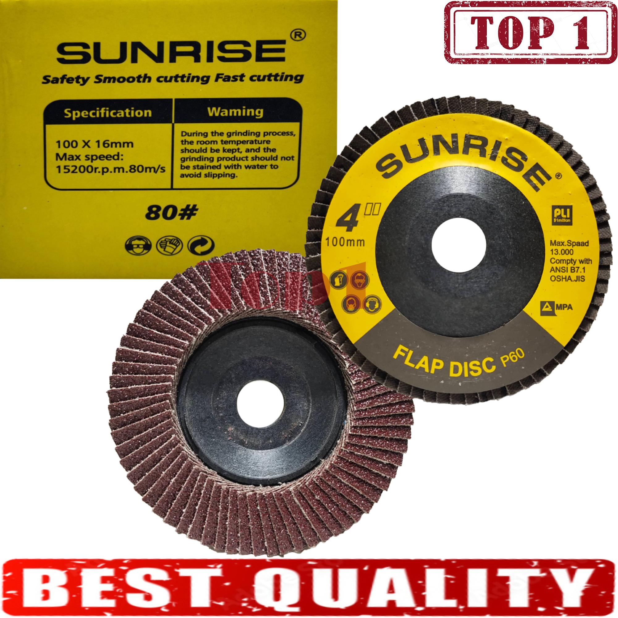 Sunrise Flap Disc Professional Industrial Quality 1box 10pcs #36 #60 ...