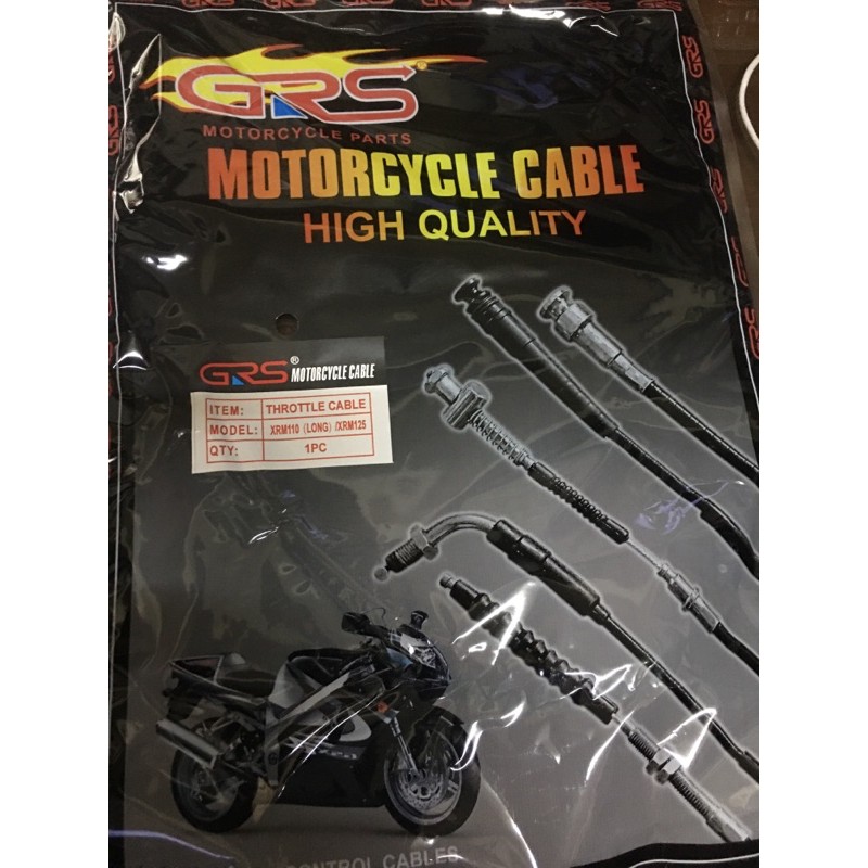 Motorcycle throttle cable xrm110 （Long） XRM125 | Lazada PH
