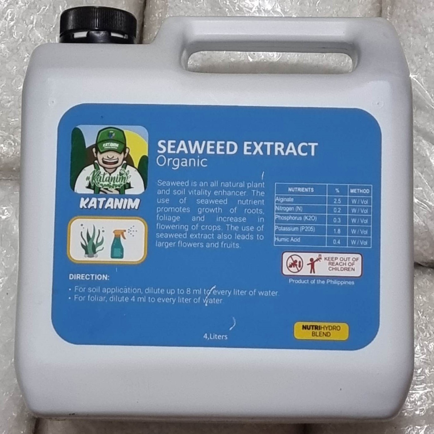 Seaweed Extract 4 Liters / 4L | Organic Seaweeds Foliar for Lettuce and ...