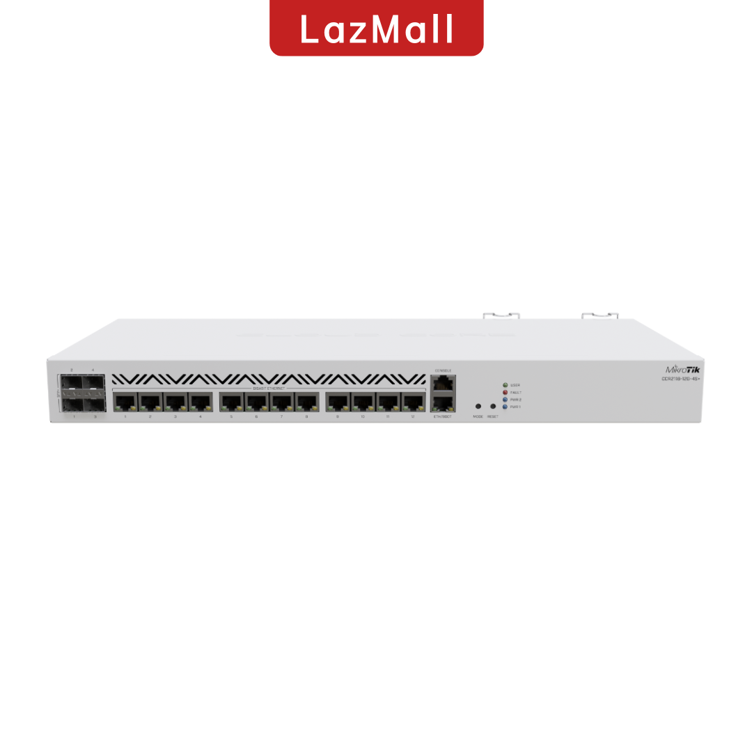 MikroTik CCR2116 - 12G - 4S+ - 12x Gigabit Ethernet, 16 core ARM CPU ...