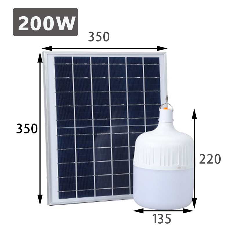 Hot Solar light bulb outdoor waterproof 200W Solar Cell light bulb ...