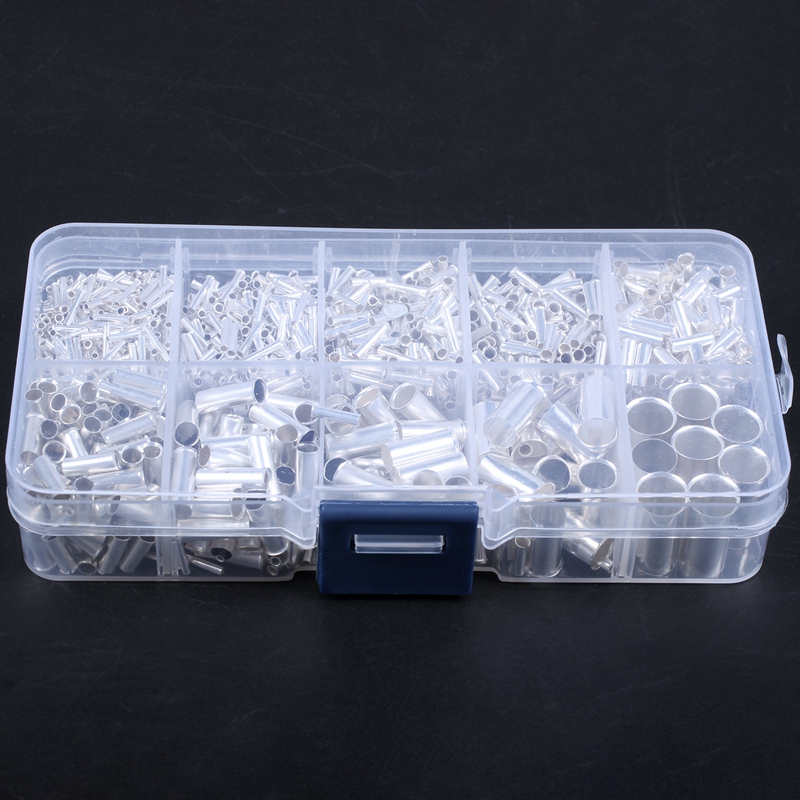 [ในสต็อก] [COD]1755Pcs Copper Tube Bare Crimping Terminal Electrical ...