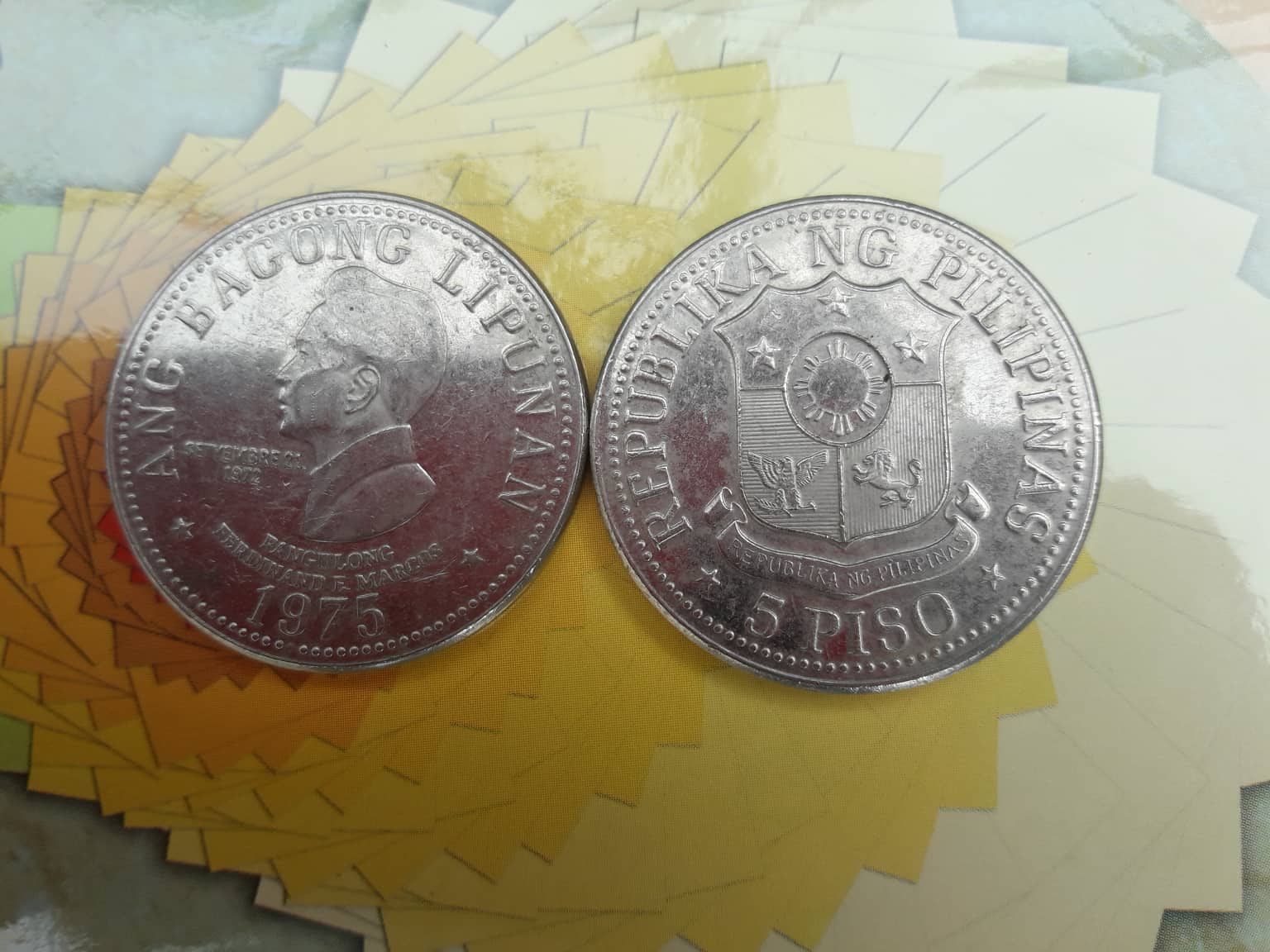 1975 5 PESO FERDINAND MARCOS NICKEL COIN (1 ONLY) | Lazada PH