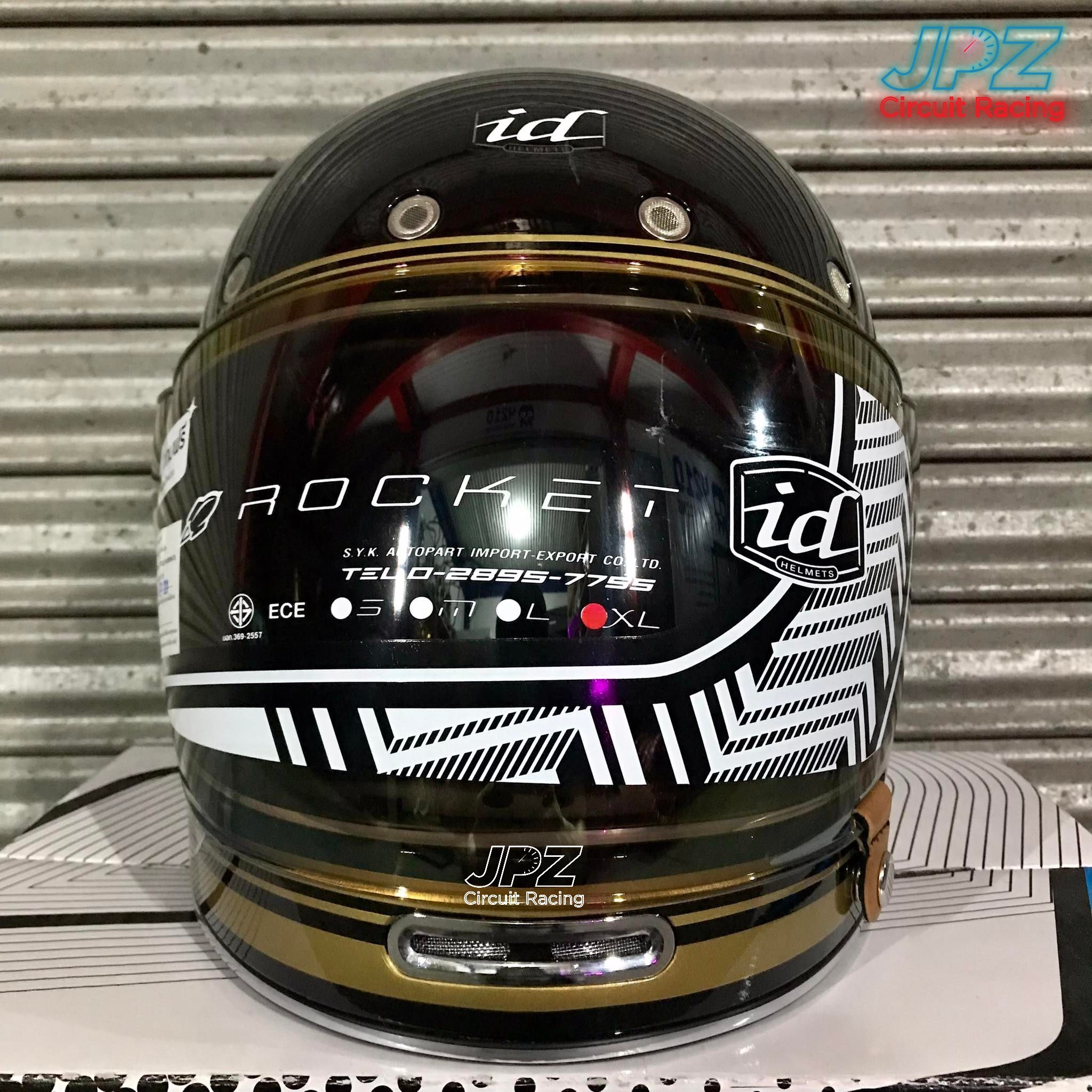 ID ROCKET HELMET VINTAGE CLASSIC GLOSSY BLACK | Lazada PH