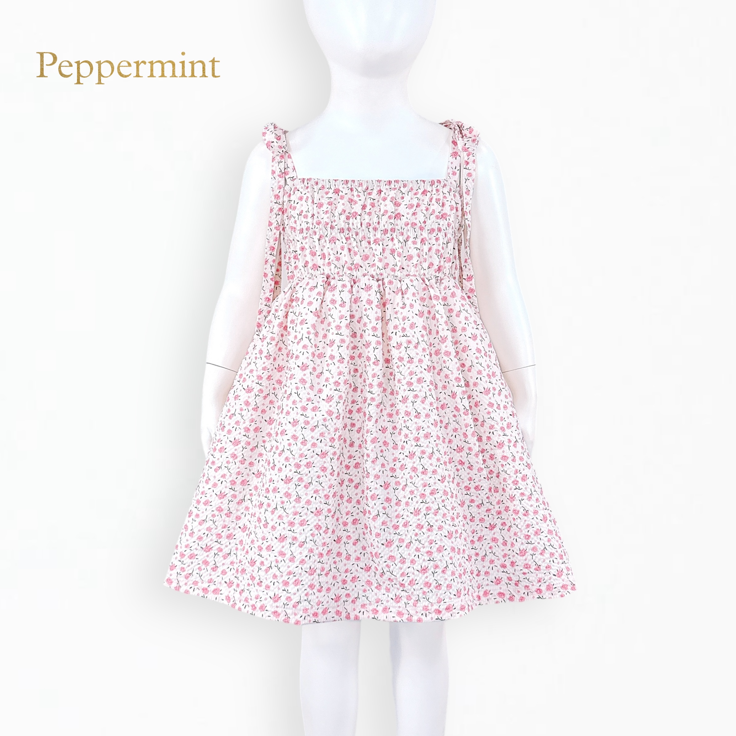 Peppermint Kids Laureen Dress (Pink/White) | Lazada PH