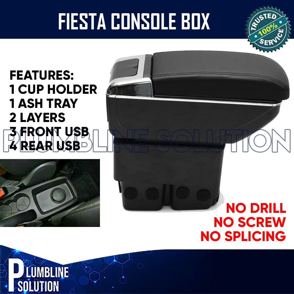 Car Armrest Ford Fiesta ALL YEAR MODEL Accessories / Console Box ...