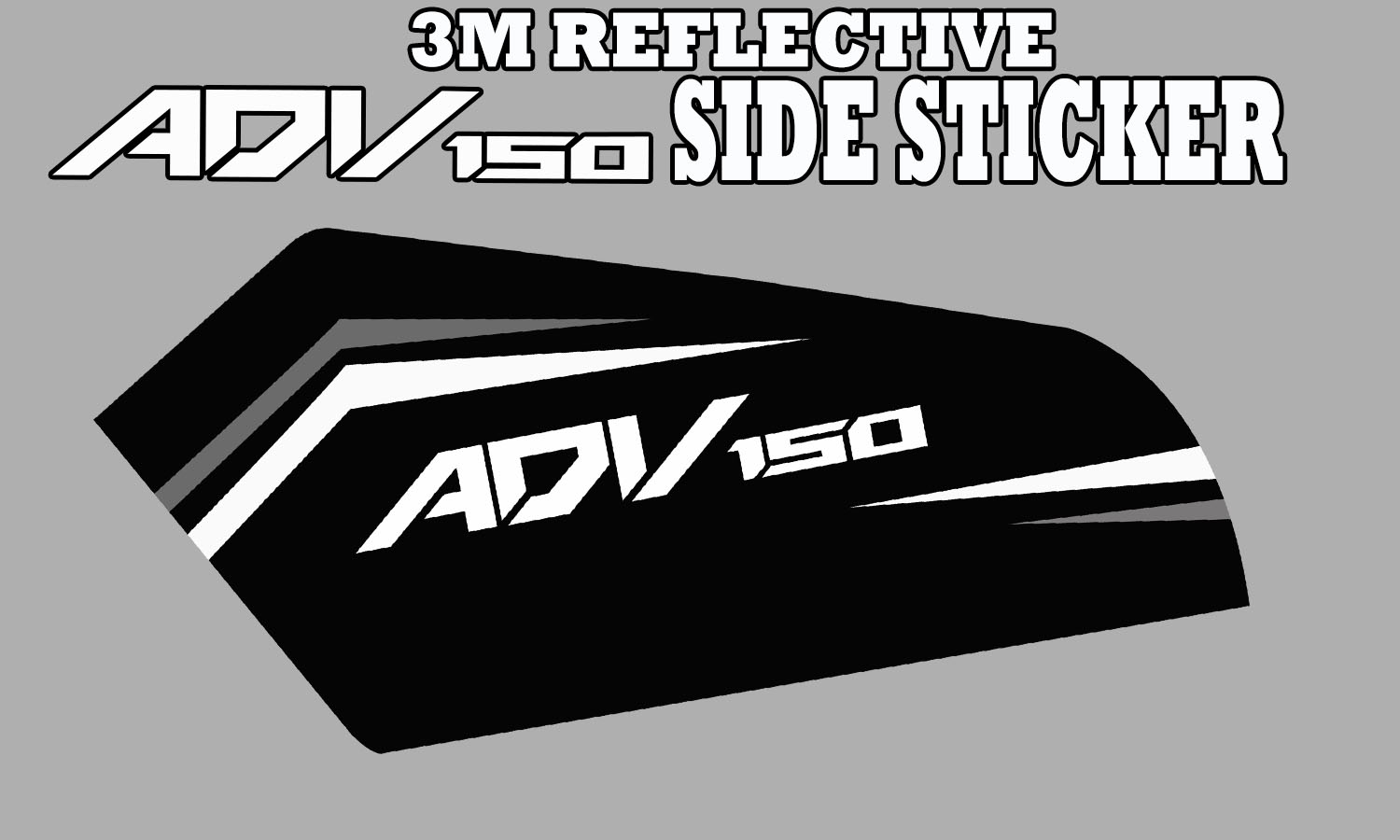 HONDA ADV 150 SIDE LID STICKER / HONDA ADV 150 SIDE STICKER / HONDA ADV ...