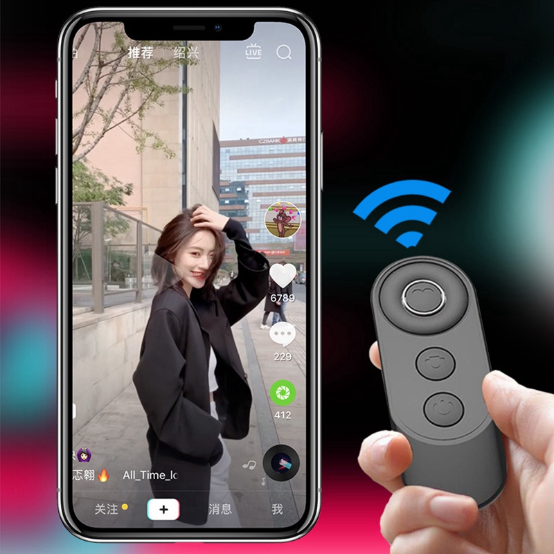 Selfie Wireless Bluetooth Remote Camera Video Remote,for iPhone/iPad ...