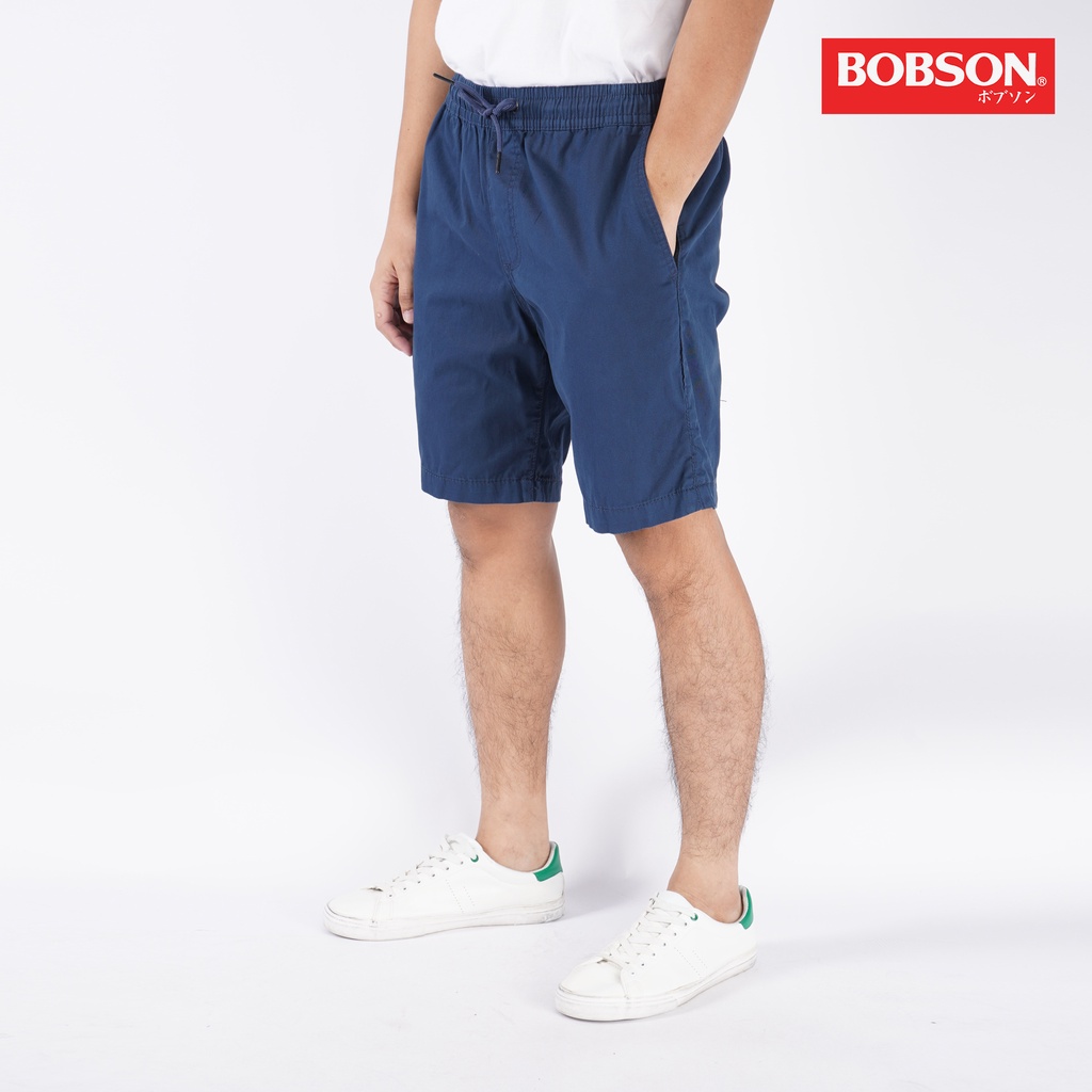 Bobson Men's Basic Non-Denim Jogger Short 81100 (Navy) | Lazada PH