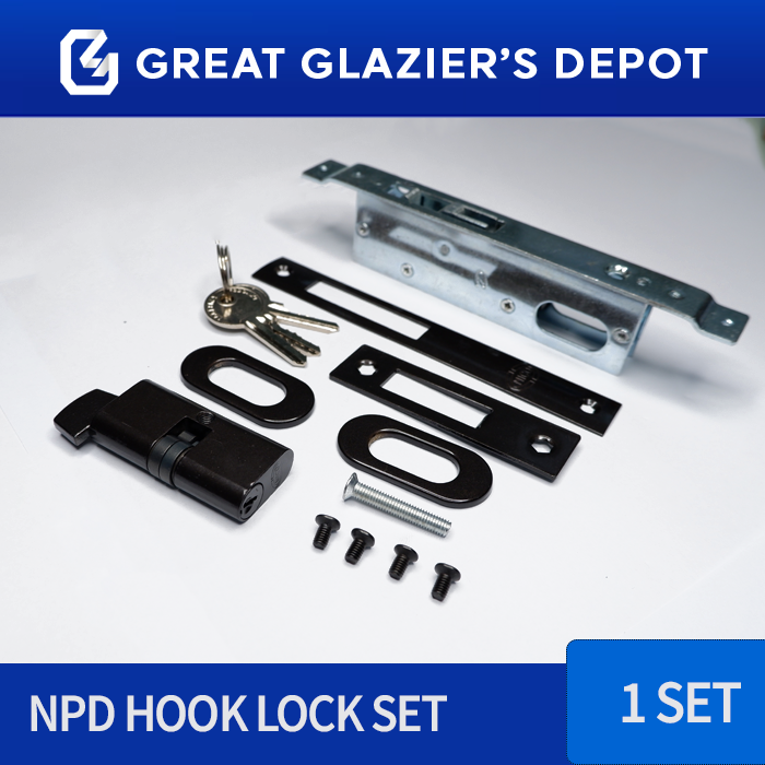 NPD Lock Hook Lock Set for Aluminum Screen Door Window | Lazada PH