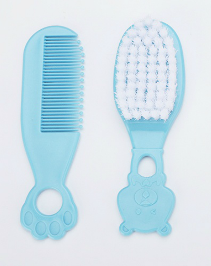 Baby 2Pc/set Hair Brush & Comb Set Safety Bathing Soft Care Brush Hair ...
