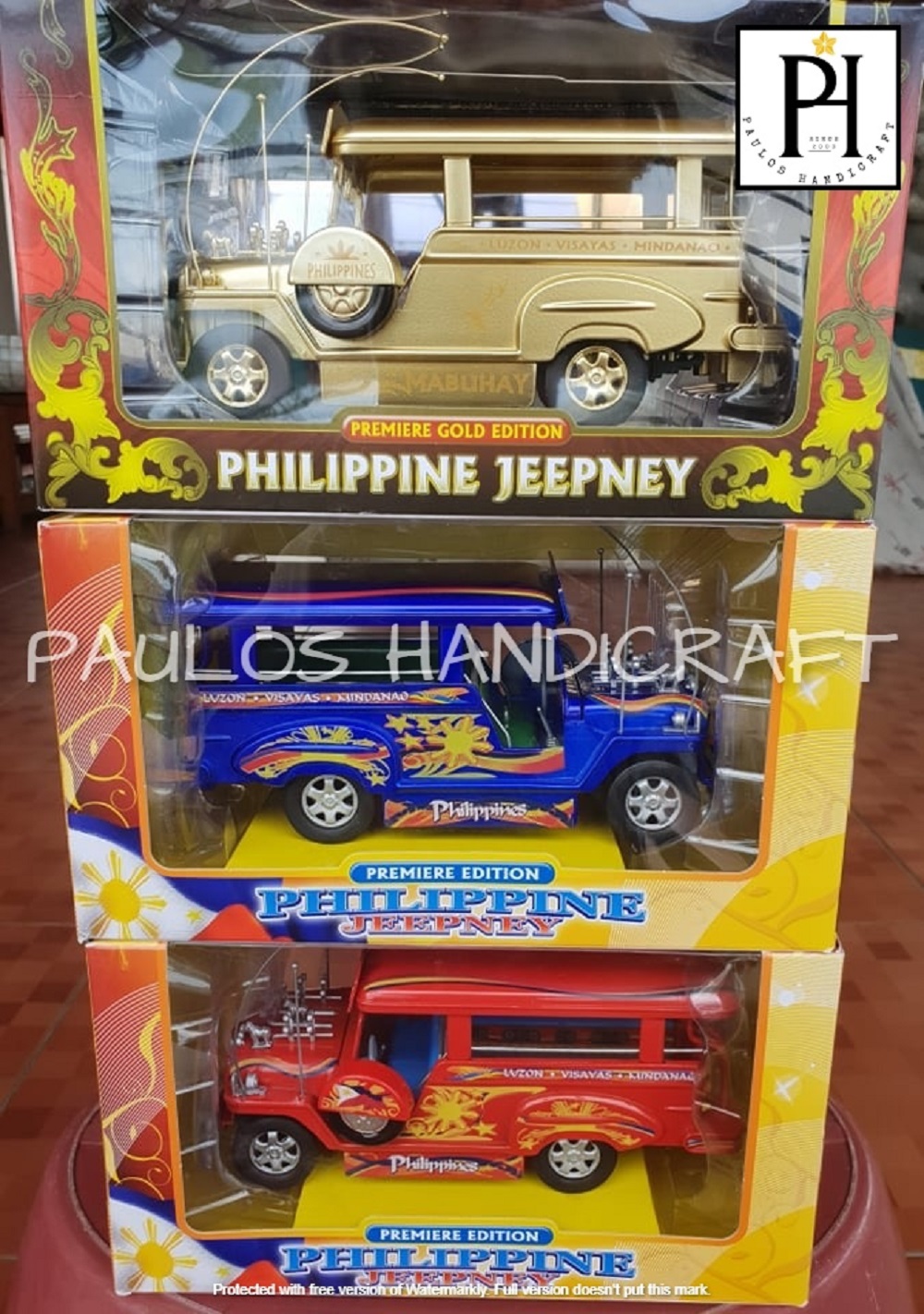 LARGE Philippine Jeepney Die-Cast Metal Collectible Souvenir Games Toys ...