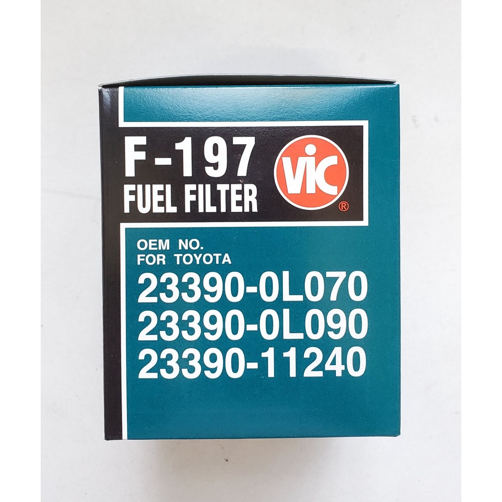 VIC F197 F-197 Fuel Filter Japan for Toyota Innova, Fortuner, Hilux ...