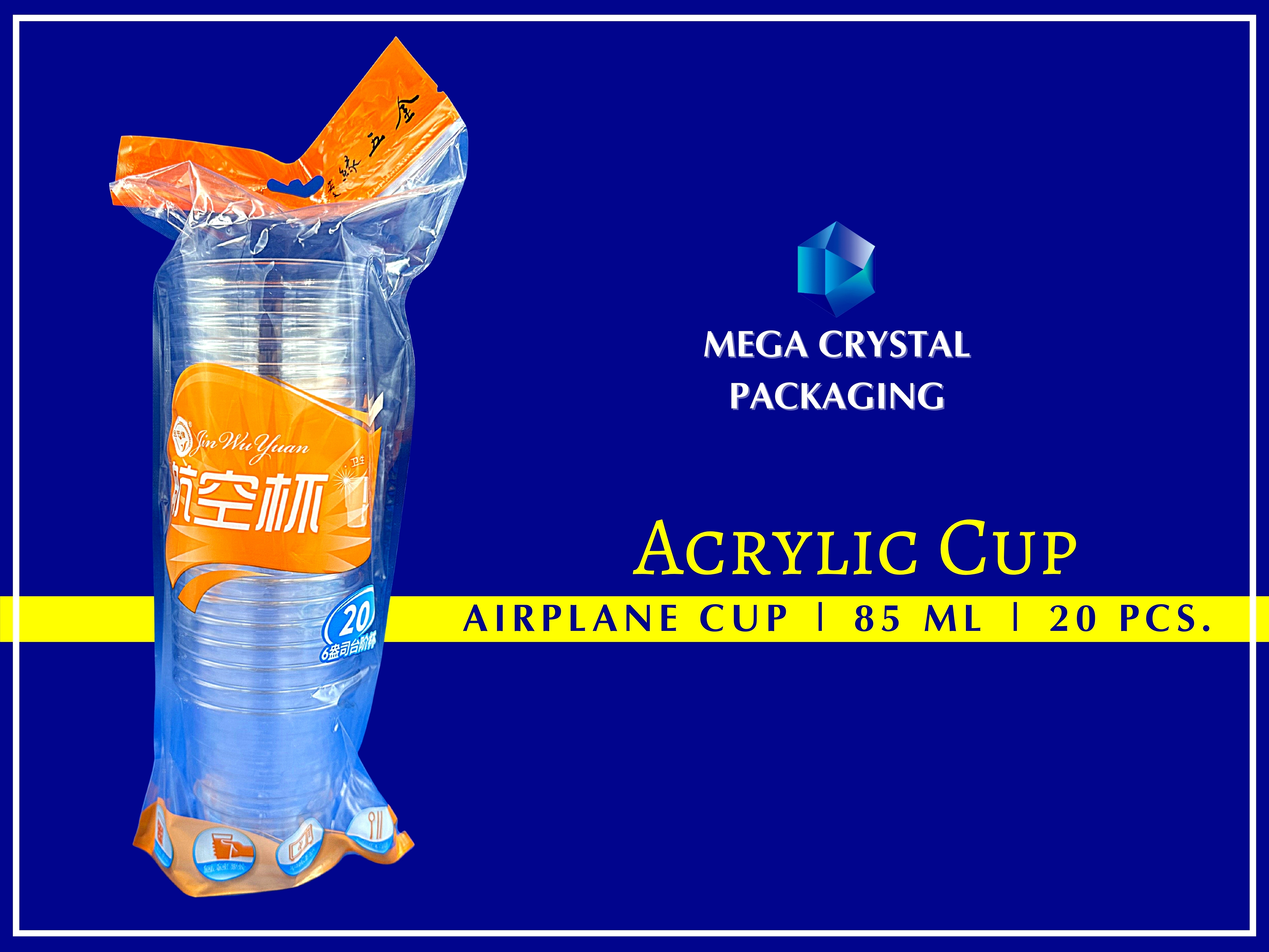 [ 30 pcs / 20 pcs ] Acrylic Cups Dessert 85 ml / Airplane Cups 200 ml ...
