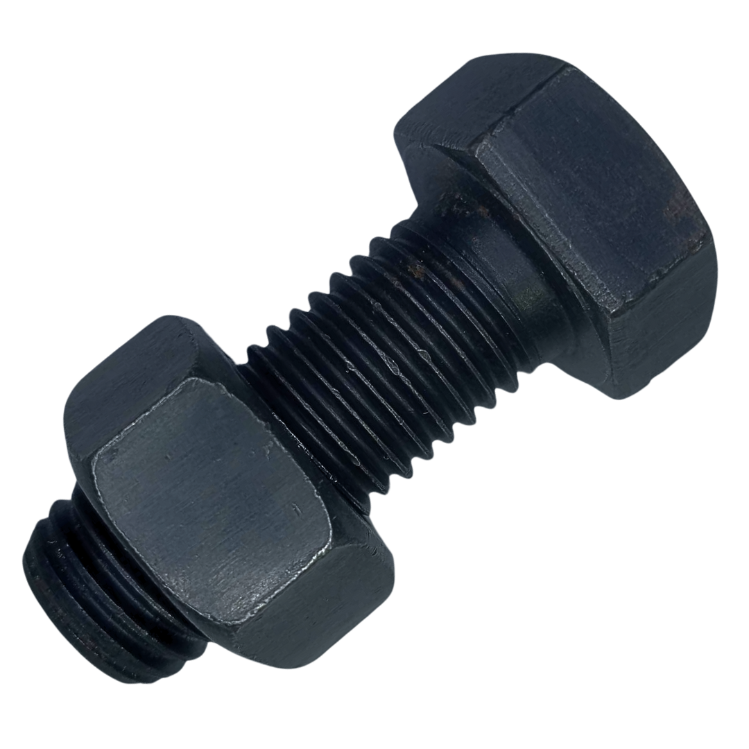 2 pcs with nut - M20x50 mm High Tensile Hex Bolt with Hexagonal Nut, 20 ...