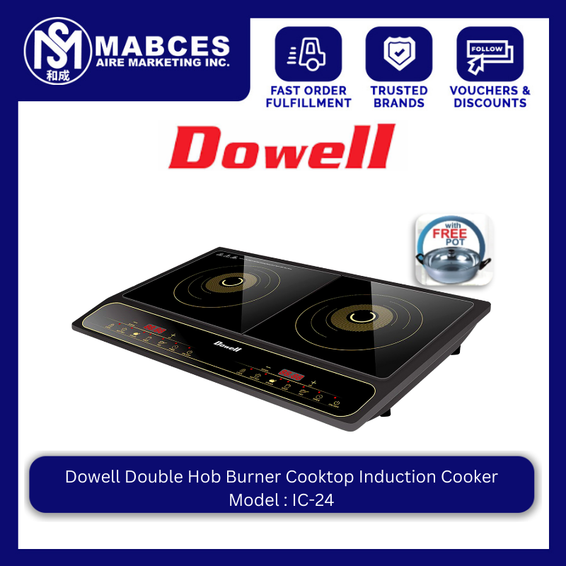 Dowell Double Hob Burner Cooktop Induction Cooker IC-24 | Lazada PH