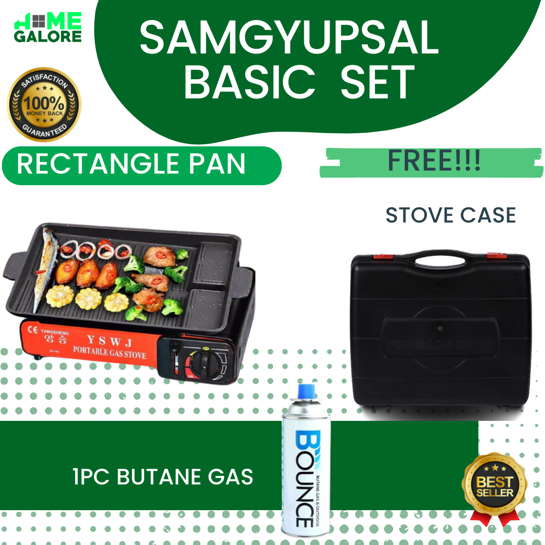 BEST SET! Korean Samgyupsal Authentic Basic Set l Korean BBQ l Square l ...