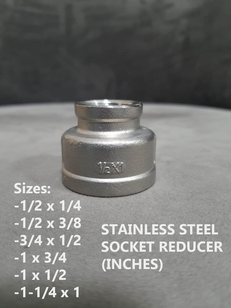 Stainless Steel 304 Reducer Socket (1/2 to 1-1/4 diameter) by acrotools ...