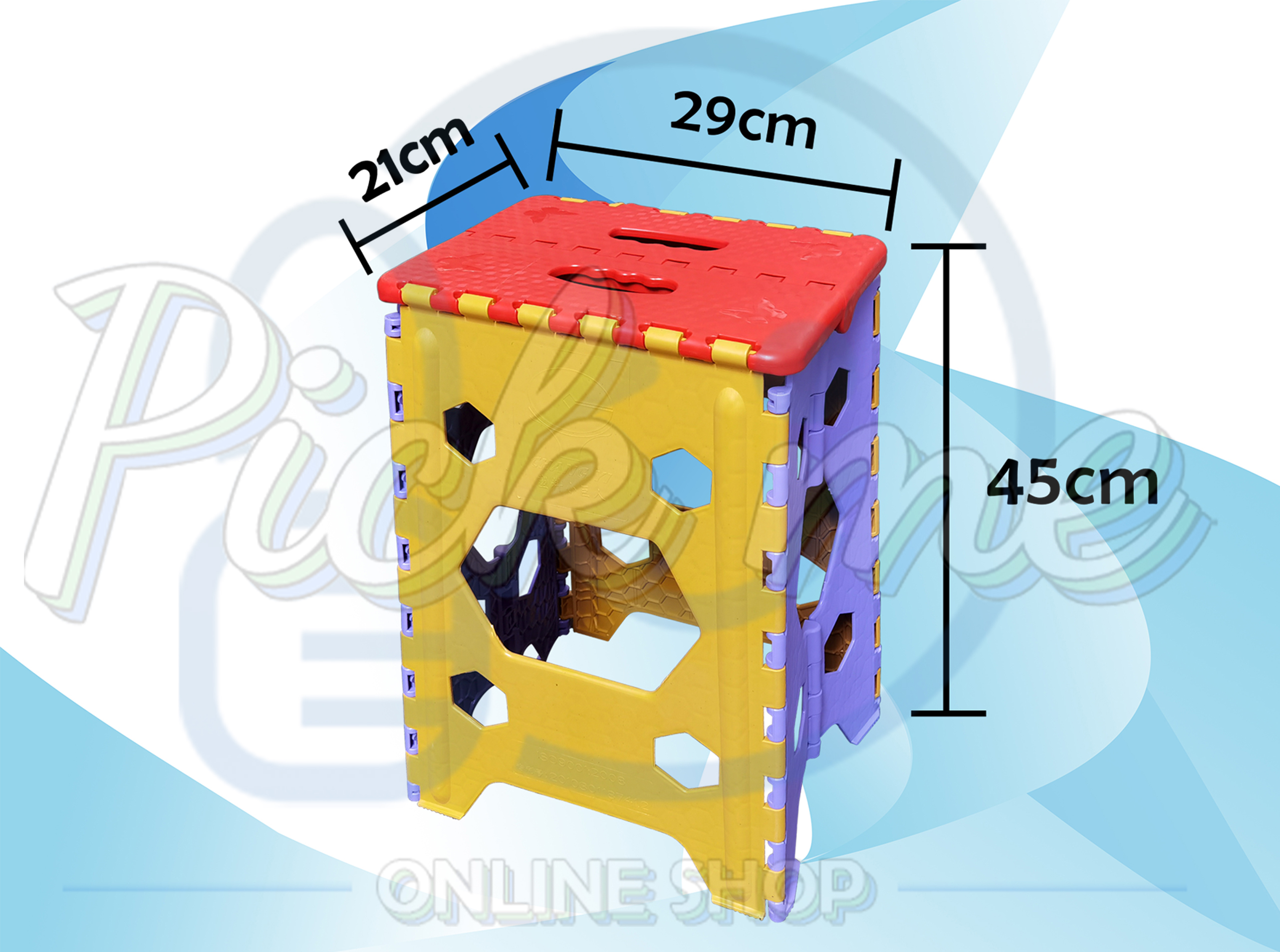 Thicken portable small folding plastic stool/step stool | Lazada PH