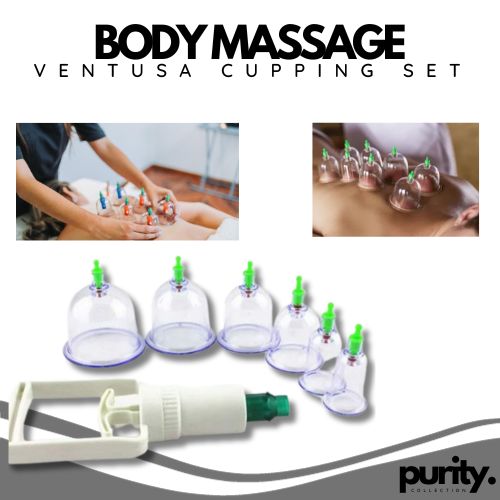 Ventusa 12 pcs Cupping Therapy Body Relaxation Massage set Pure ...