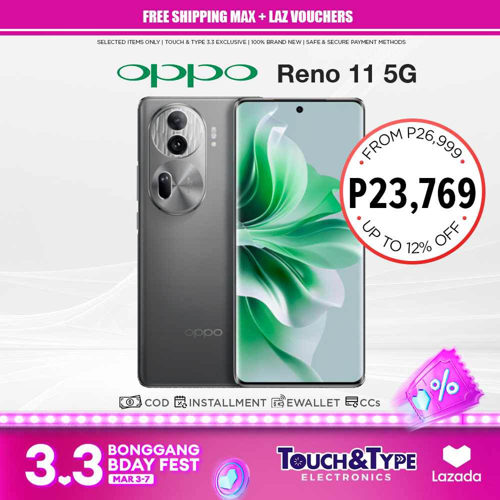 [NEW!] Oppo Reno 11 5G 12GB+256GB Smartphone | Lazada PH