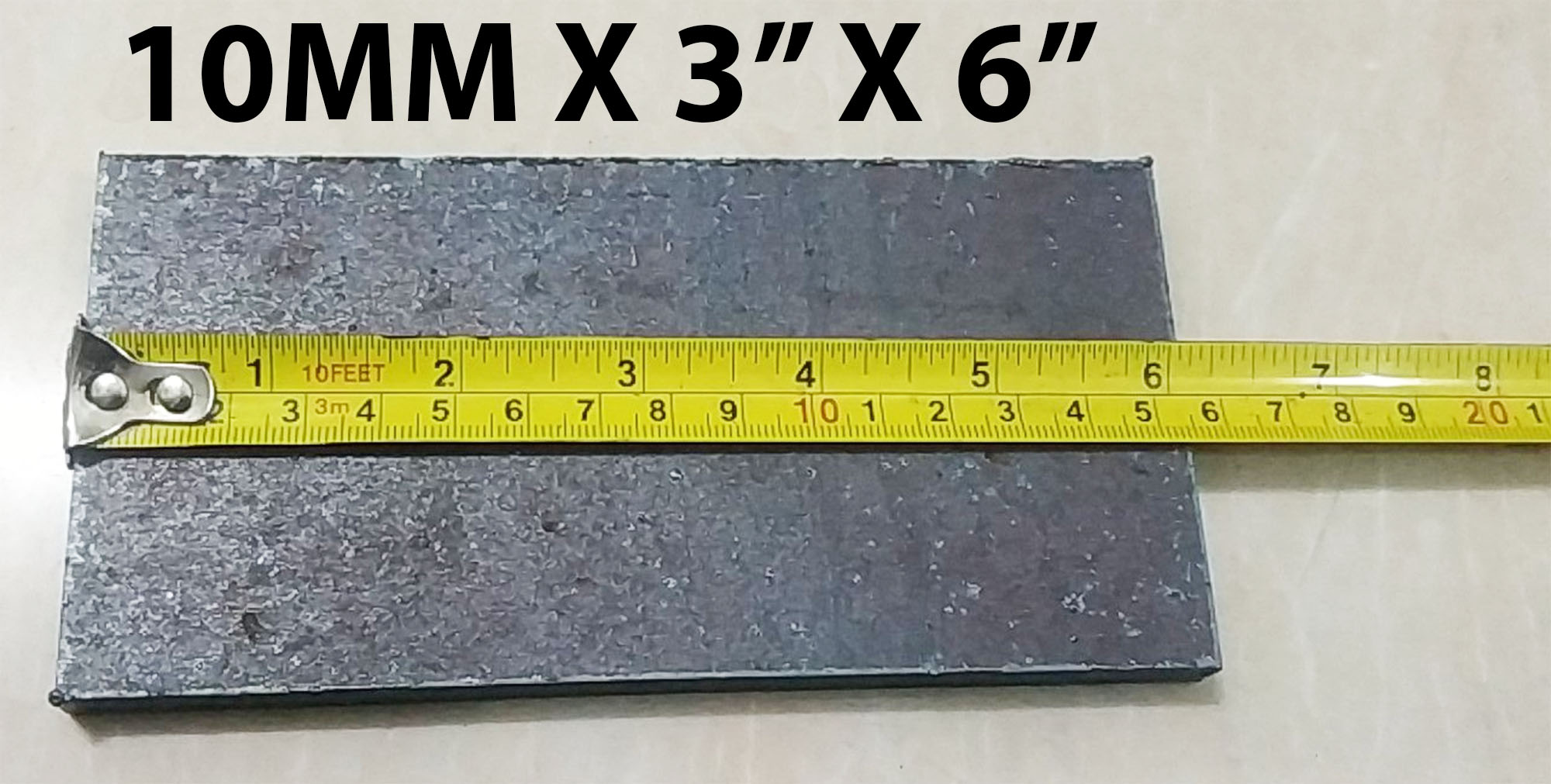 MS BASE PLATE 10MM X 3" X 6" MILD STEEL ...
