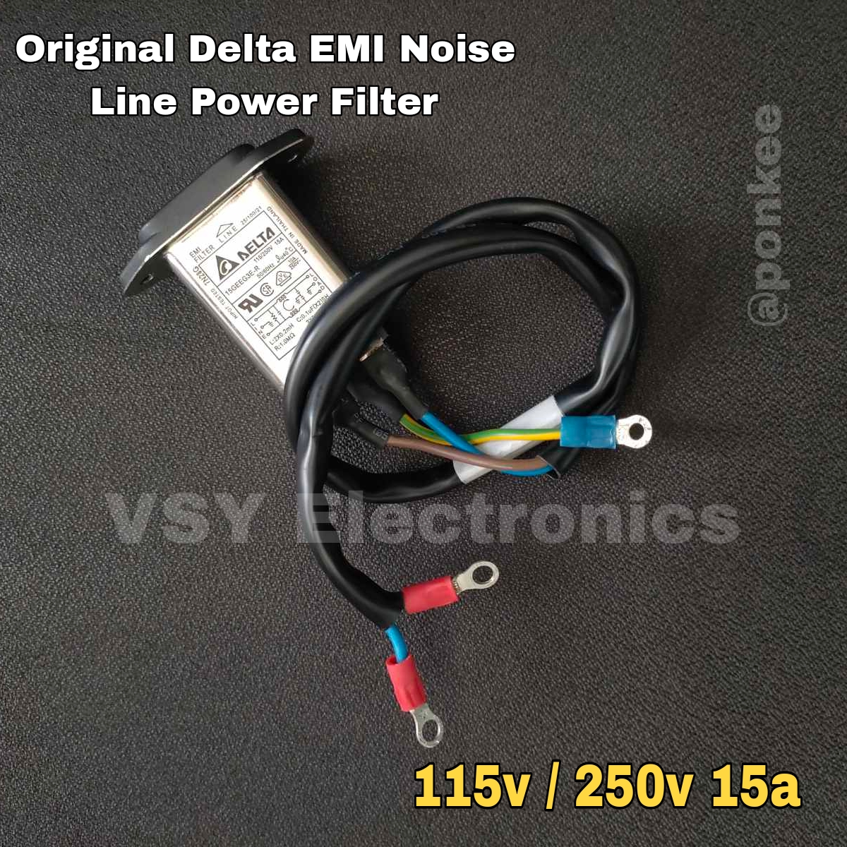 Original Delta EMI Noise Line Power Filter 115v / 250v 15a | Lazada PH