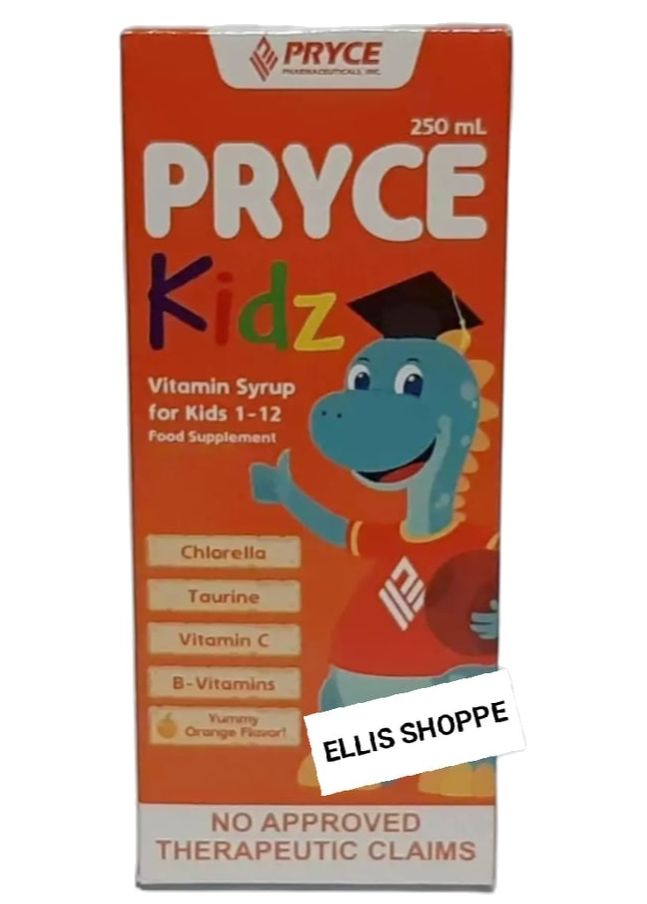 PRYCE KIDZ Vitamin Syrup for Kids 1-12 FOOD SUPPLEMENT 250ml | Lazada PH