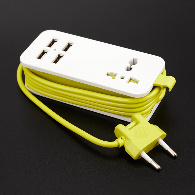 Extension Electrical Socket Portable Charging Ports USB Travel ...