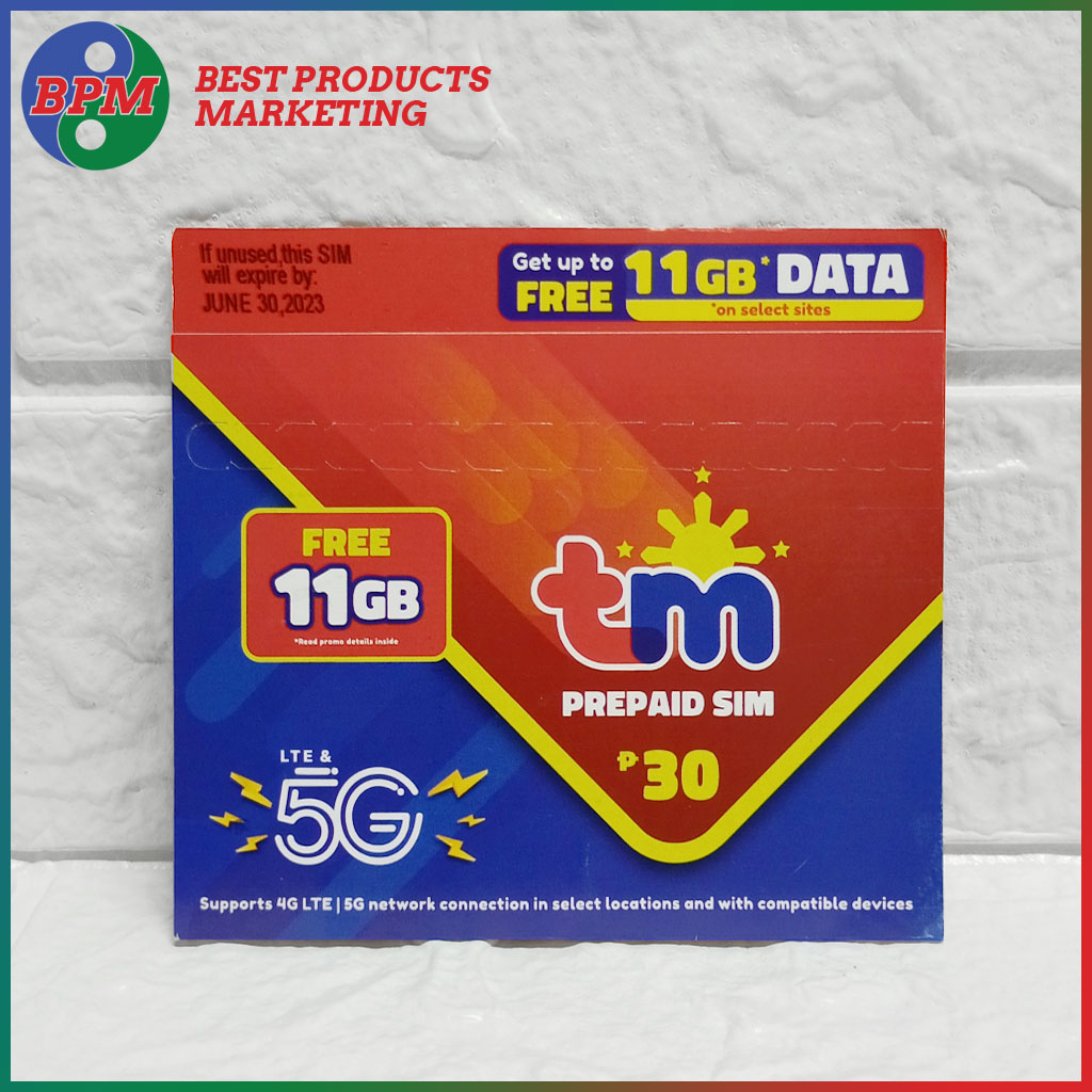 BPM TM Prepaid LTE and 5G Ready Triple-Cut Sim | Lazada PH