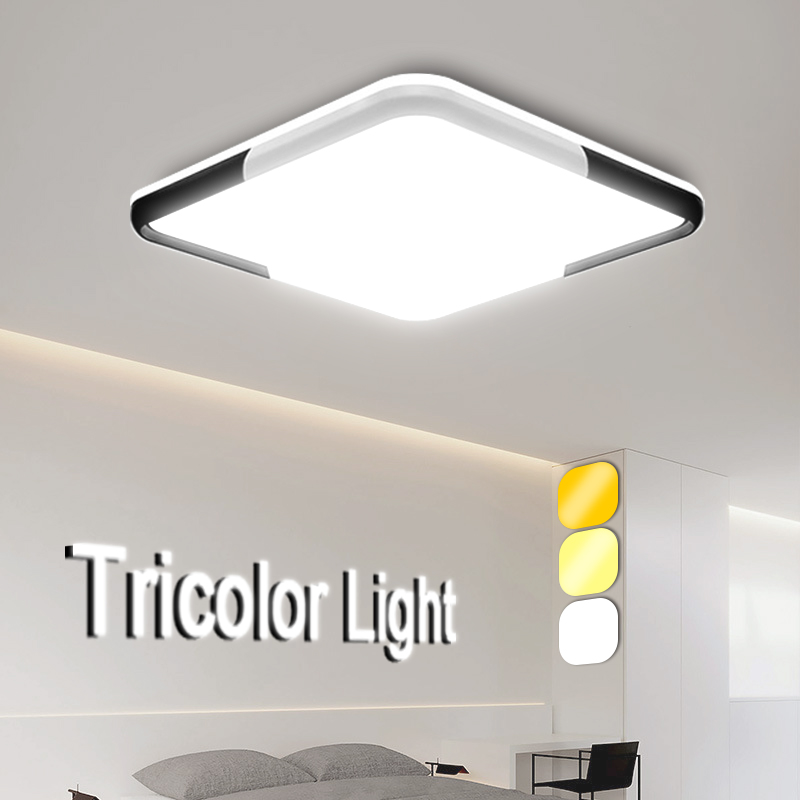 LED Ceiling Light Indoor Modern Design Simple Tri-Color 40cm Ceiling ...