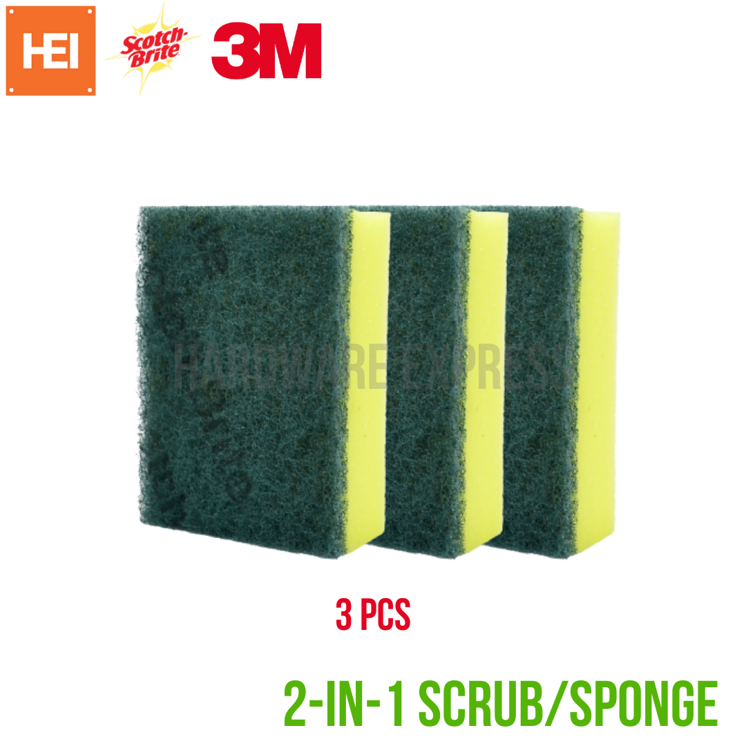 3M Scotch Brite 2-in-1 Scrub Sponge Trial Size | Lazada PH