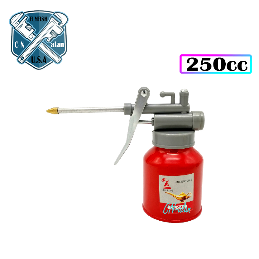 250mL High Pressure Hand Pump Oiler Oil Pot Can Kettle Spray for ...