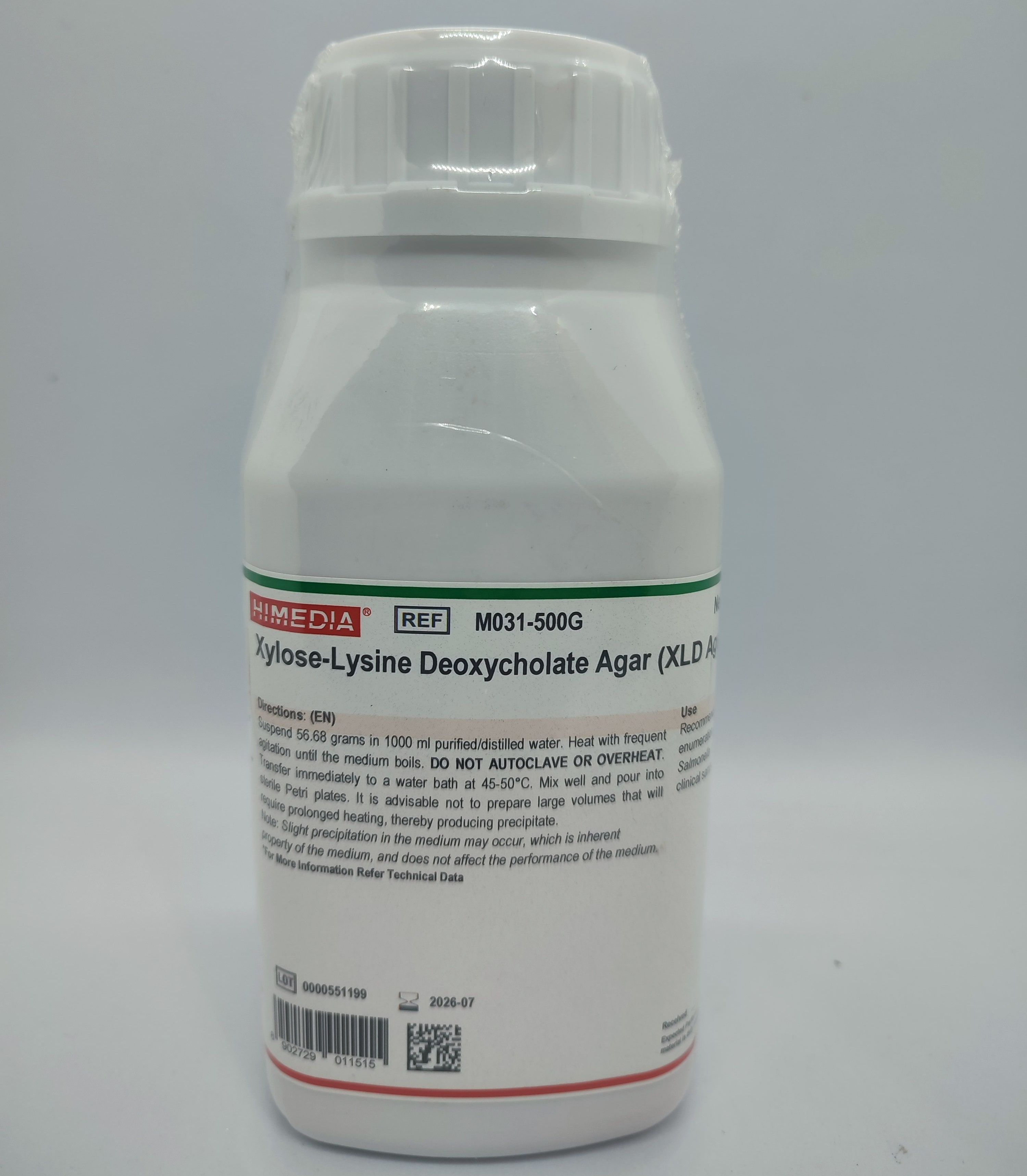 Himedia XLD Agar (Xylose Lysine Deoxycholate) 500g for Microbiology ...