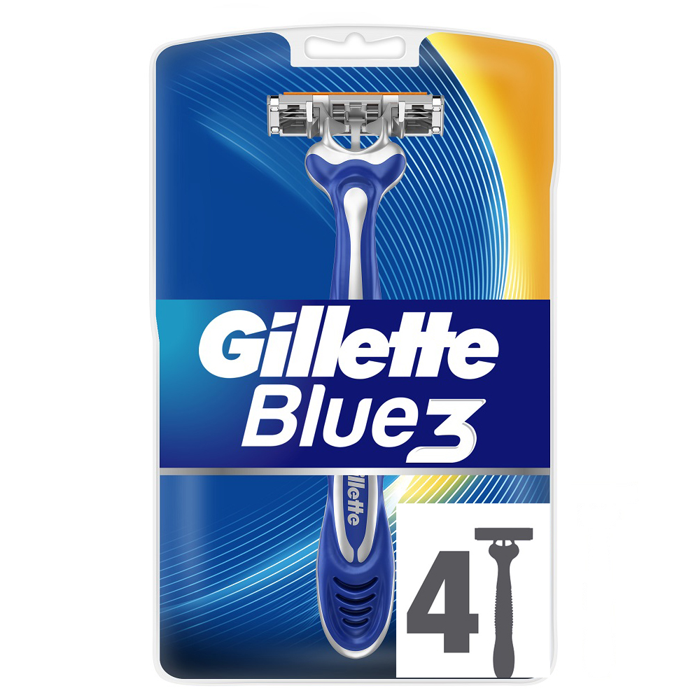 Gillette Blue 3 Razor Set of 4 (Blue) | Lazada PH