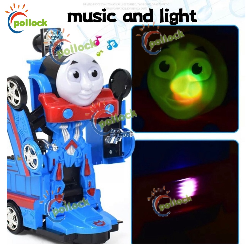 THOMAS TRAIN ROBOT TRANSFORMATION BATTERY OPERATED with light and sound ...