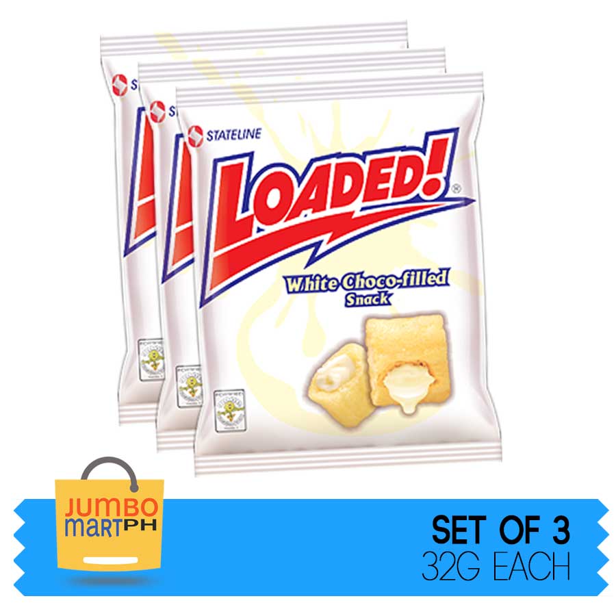LOADED WHITE CHOCO-FILLED SNACK 32G / SET OF 3 | Lazada PH