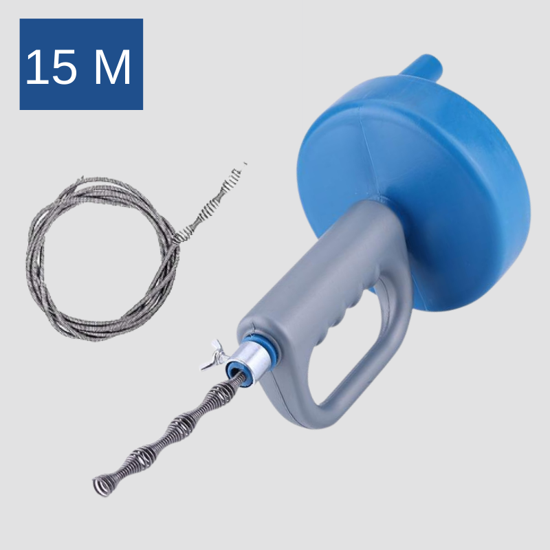 3M 5M 10M Steel Plumbing Clog Drain Remover Tool 3M Drain Snake Pipe ...