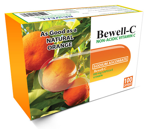 Bewell-C Non Acidic Vitamin C 500mg Capsule Supplement Box of 100 ...